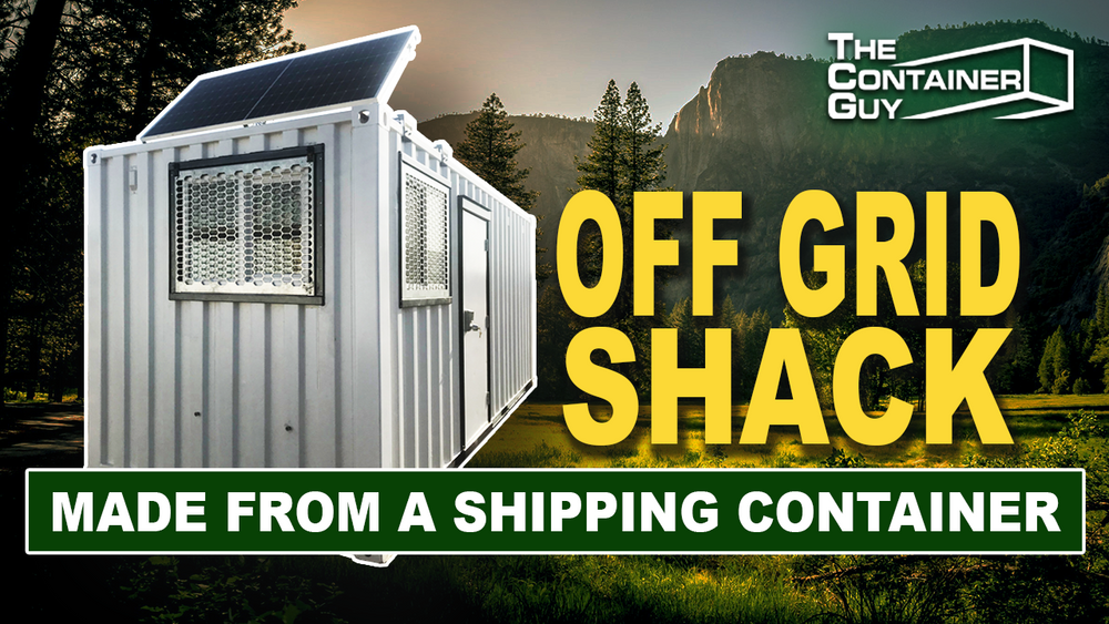 DIY Off Grid Shack Modified From a Shipping Container - Solar Powered